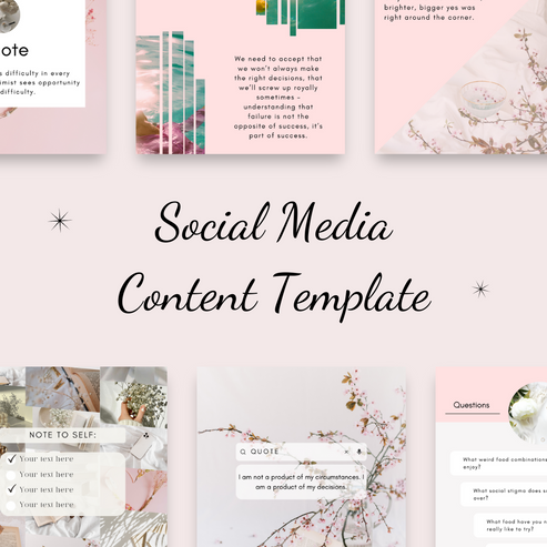 Pink Aesthetic Social Media Template – Glam Boss University
